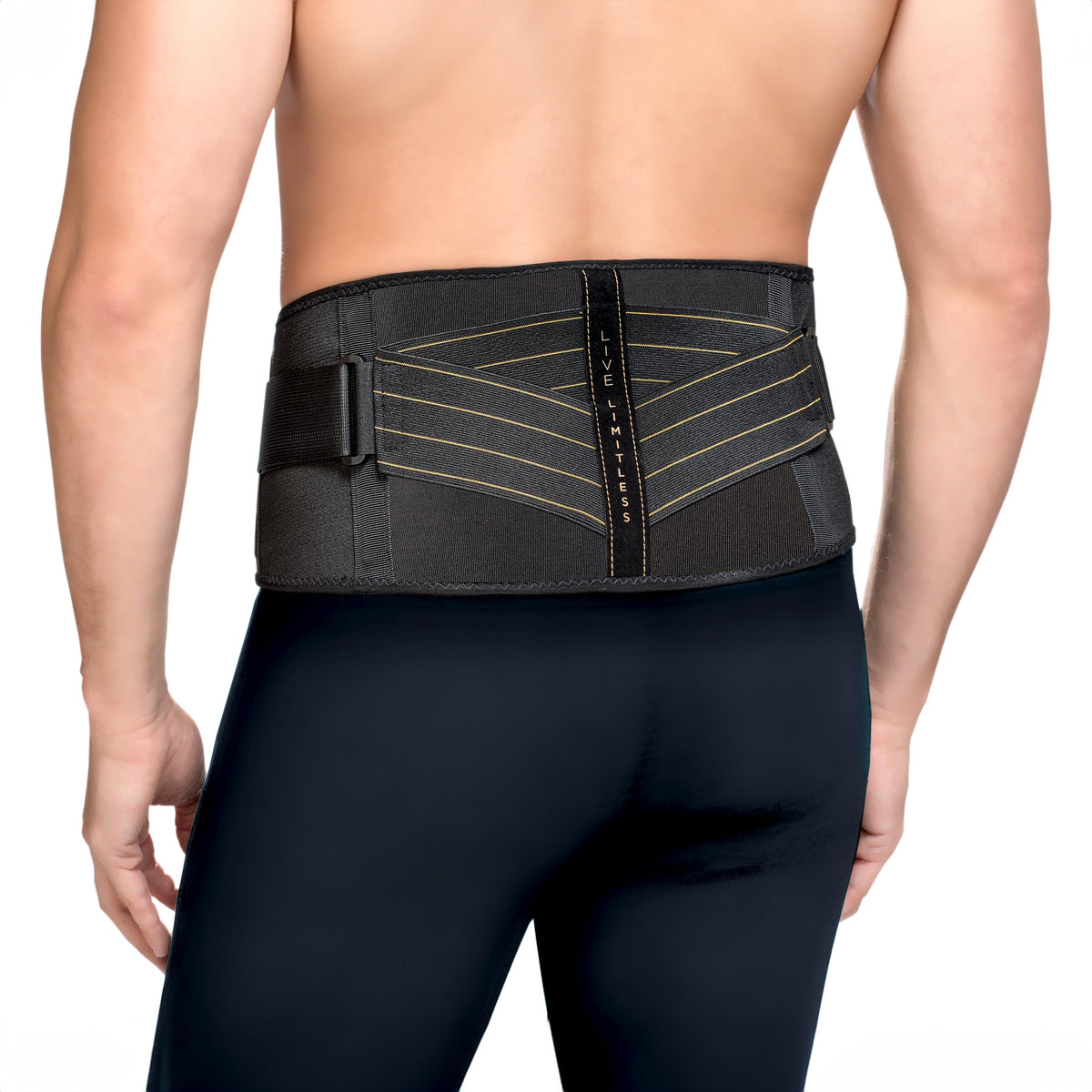 Copper Fit Comfort Compression Lower Back Lumbar Support Brace with Du ...