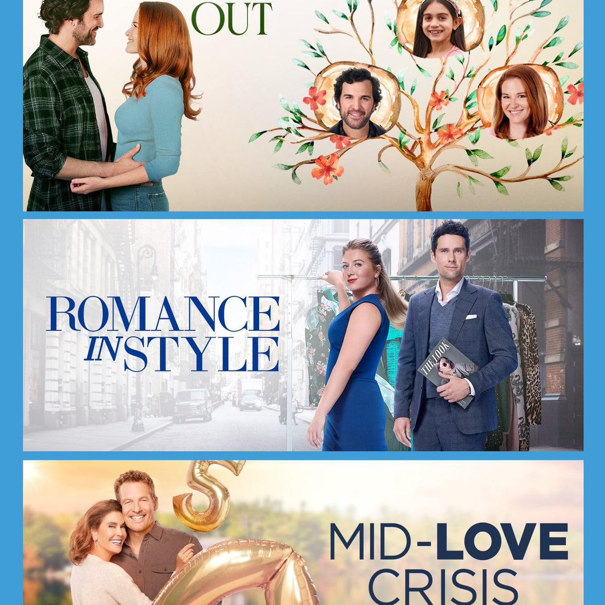 Hallmark 3-Movie: Branching Out, Romance in Style, Mid-Love Crisis ...