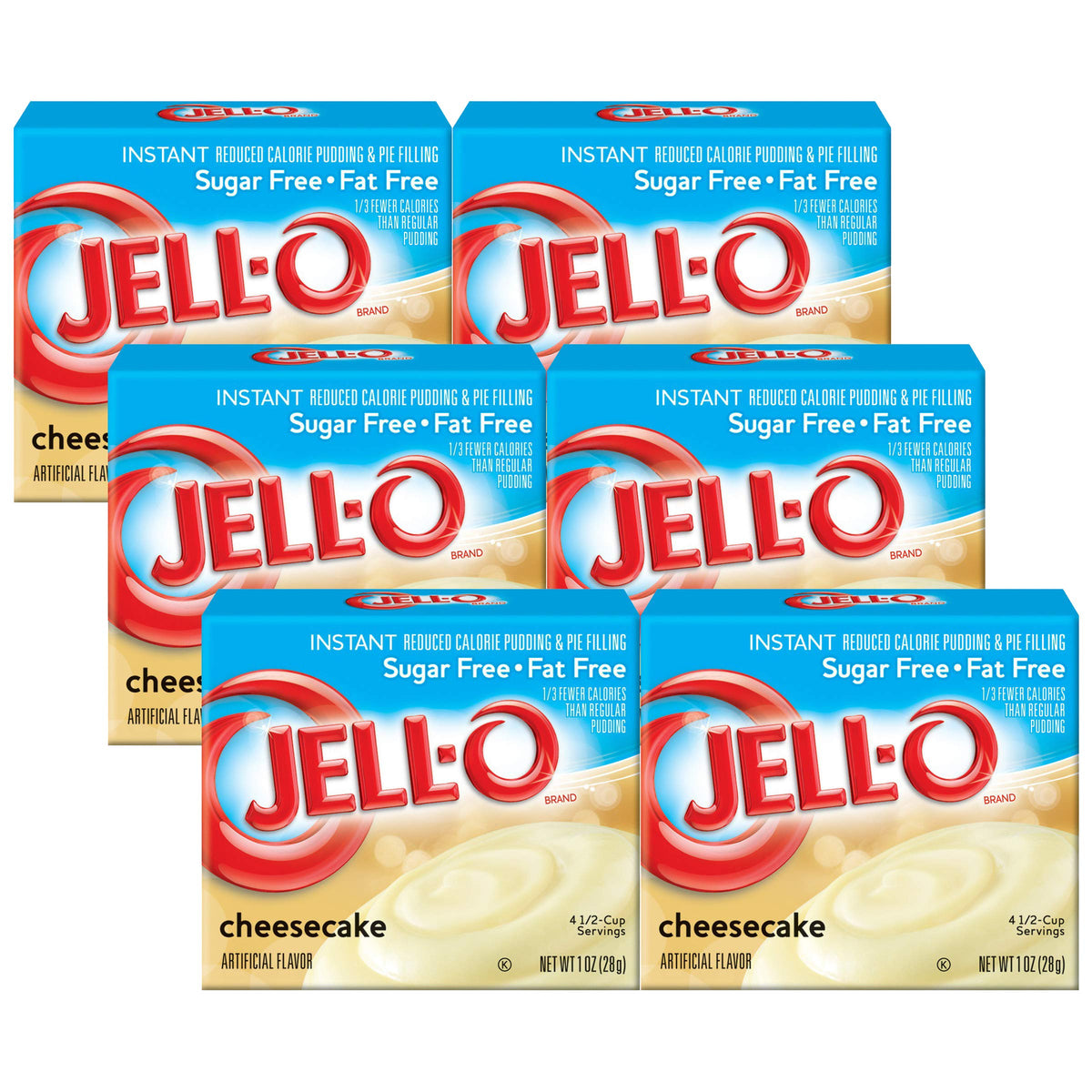 Jell-O Instant Cheesecake Sugar-Free Fat Free Pudding & Pie Filling (1 ...