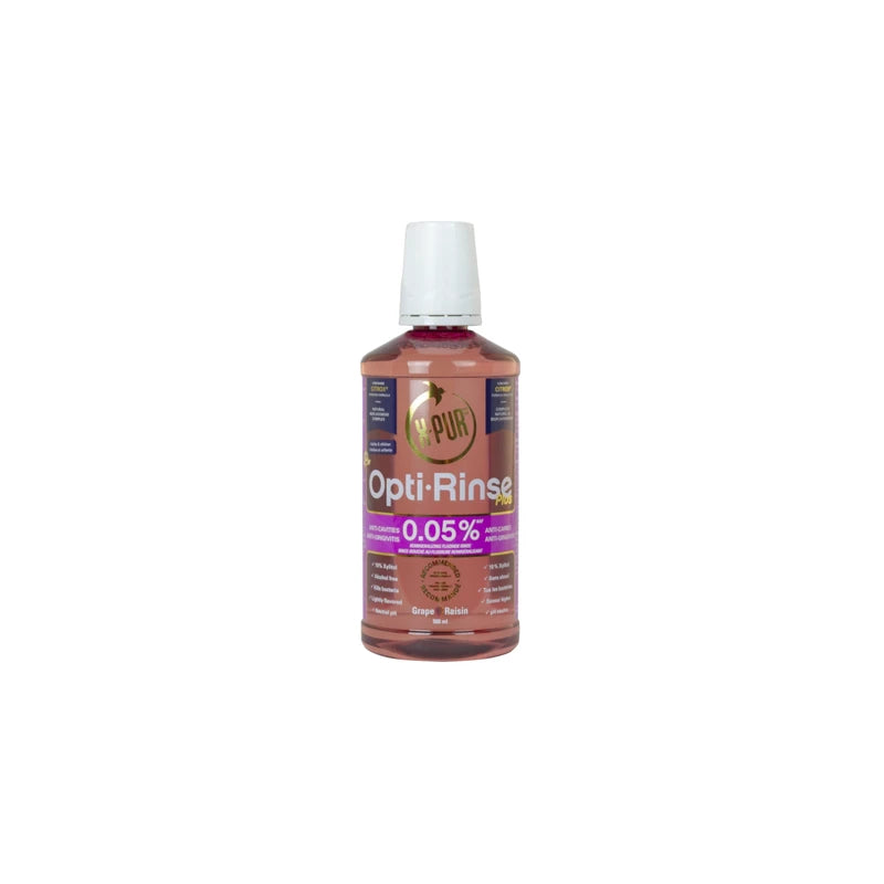 X-PUR Opti-Rinse Plus 0.05% Sodium Fluoride Grape 500 mL – Under Yours
