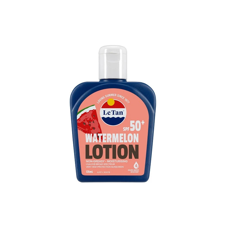 Le Tan SPF50+ Watermelon Lotion Sunscreen 125ml – Under Yours
