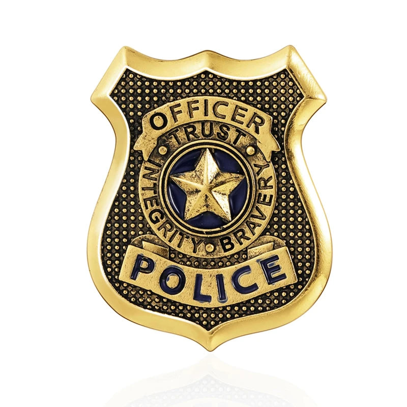 KHBKFW Police Badge Pin Officer Judy Badge Police Badge Brooch For Wom ...