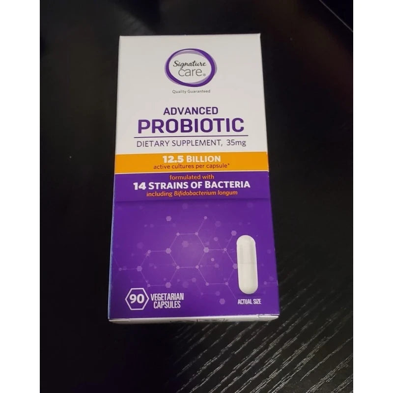 SIGNATURE CARE ADVANCED PROBIOTIC 14 STRAINS OF BACTERIA, 12.5 BILLION ...