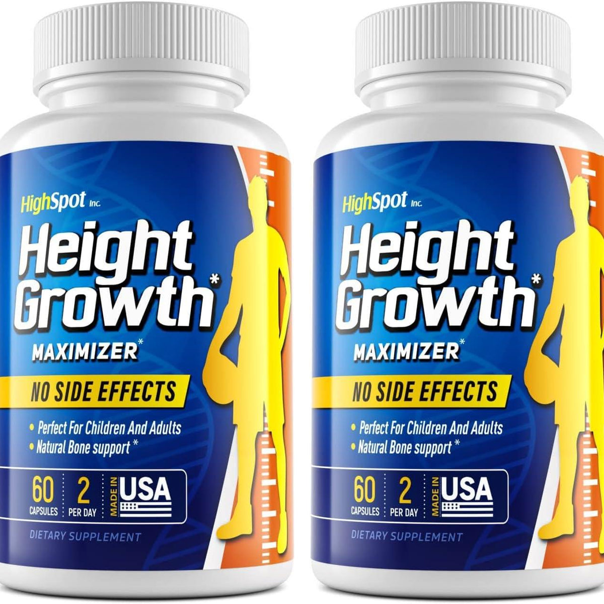 2 Pack HighSpot Height Growth - Height Growth Maximizer - Calcium, Vit ...