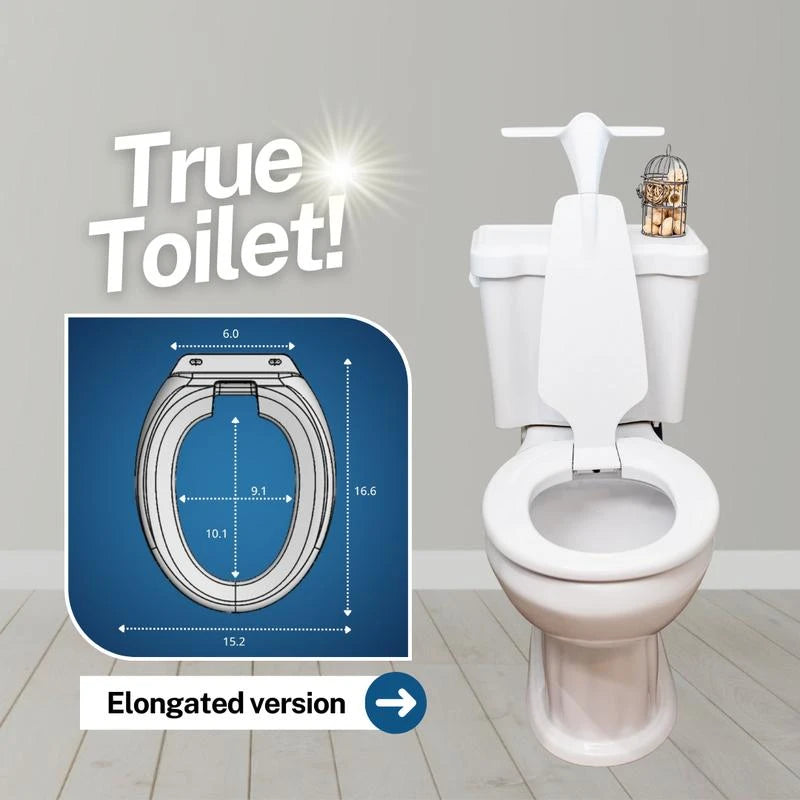 True Toilet End Urine Splatter Forever with the True Toilet - Size: El ...