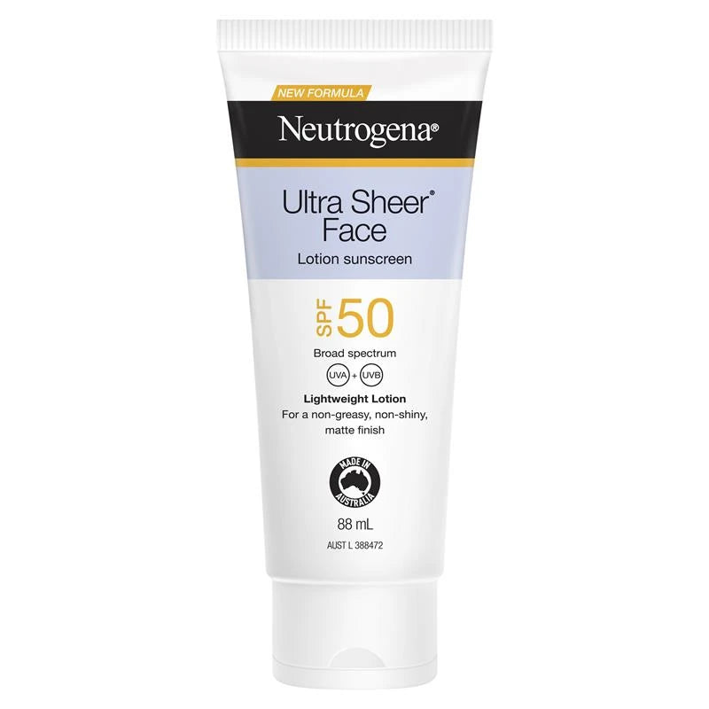 Neutrogena Ultra Sheer Face Lotion Sunscreen SPF 50 88ml – Under Yours