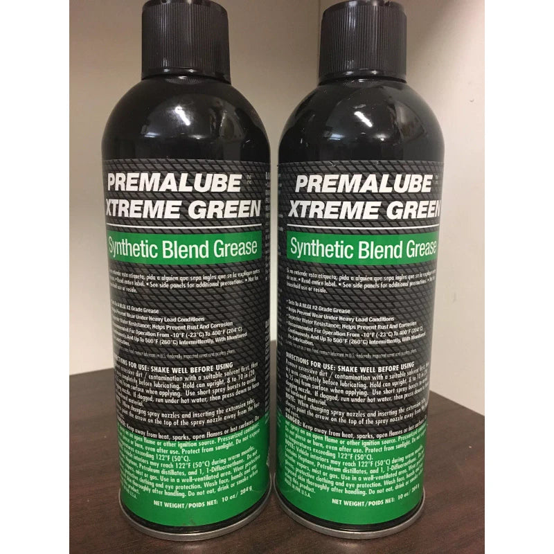 Premalube (2) 10oz Premalube Xtreme Green Synthetic Blend Grease lube ...