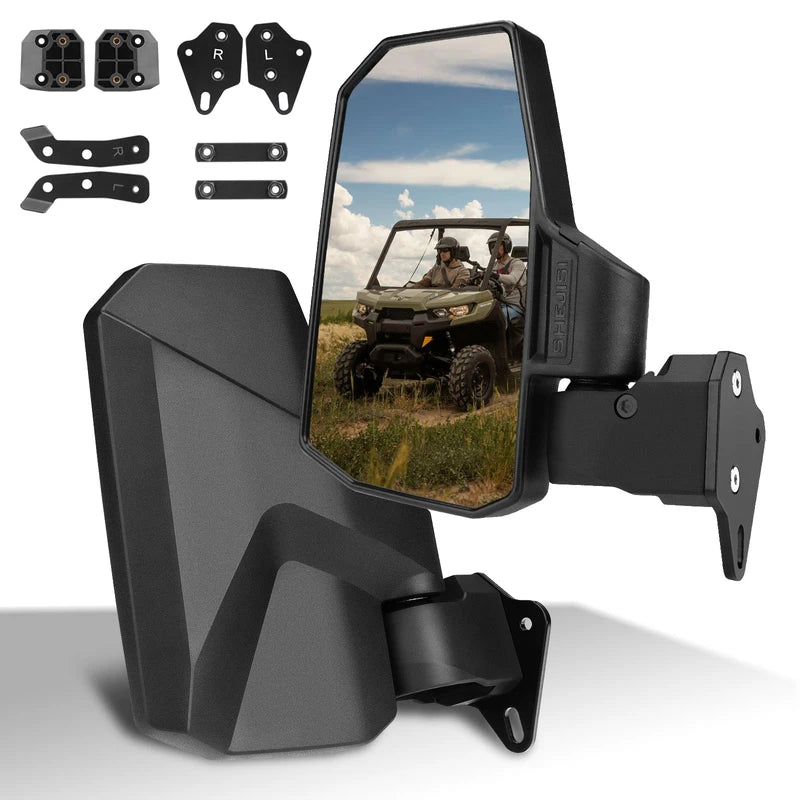 SHEJISI Defender Side Mirrors,The Spring Back Feature Allows Easy Rese ...