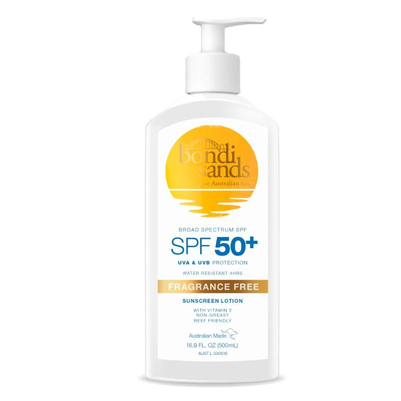 Bondi Sands Fragrance Free Sunscreen Lotion SPF 50+ 500ml – Under Yours