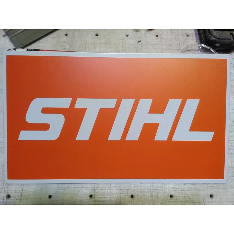 STIHL chainsaw Plaque, garage AlumaBond sign shop decoration – Under Yours
