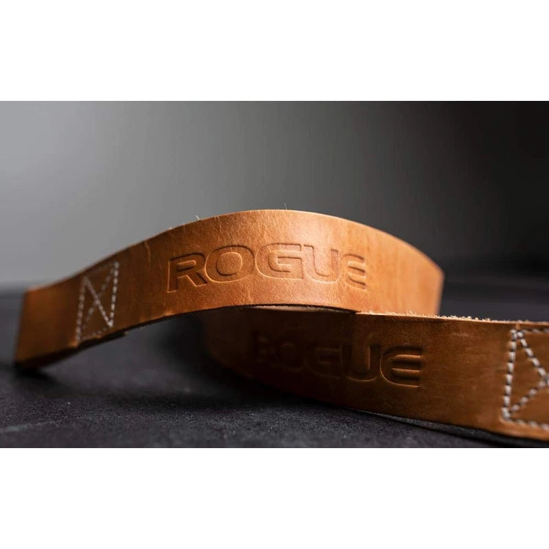 ROGUE FITNESS Rogue Leather Wrist Strap Lifting Straps Left & Right Pa ...
