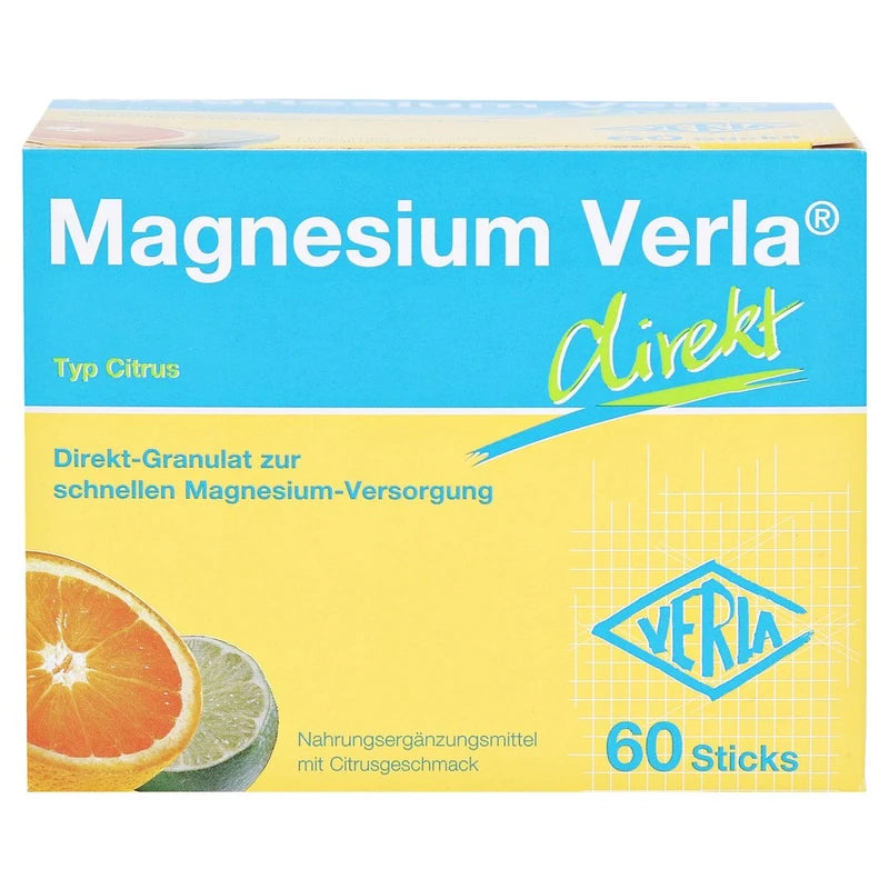 Verla Magnesium Direct Granules - Citrus 60 sachets – Under Yours