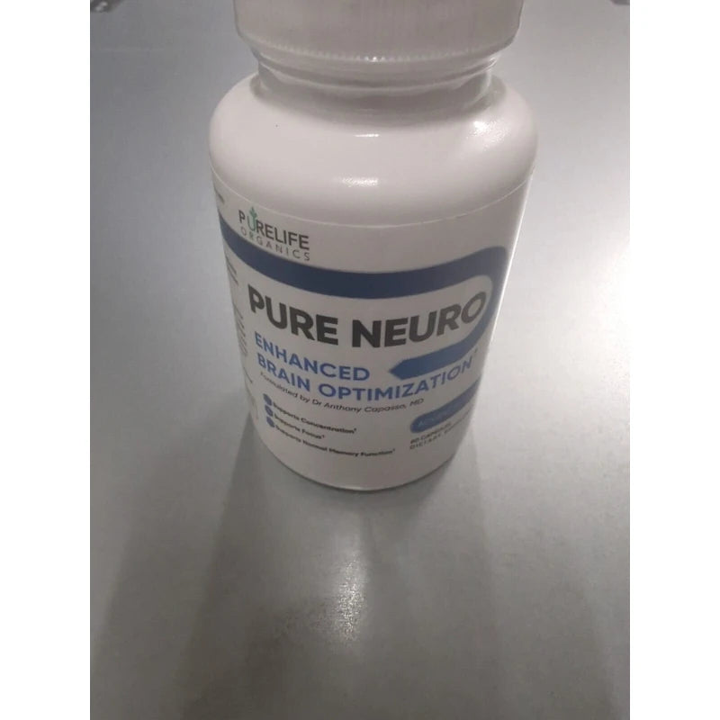 Pure Life Organics Pure Neuro Enhanced Brain Optimization 60 Capsules ...
