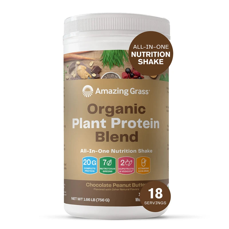 Amazing Grass Amazing Grass Organic Plant Protein Blend: Vegan Protein ...